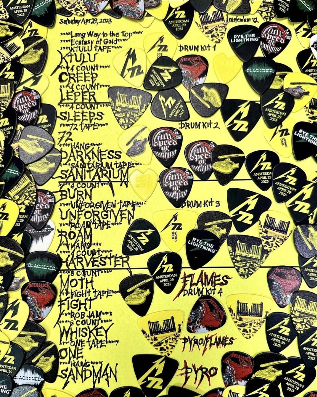 METALLICA, Setlist y Vídeos del segundo día en Amsterdam