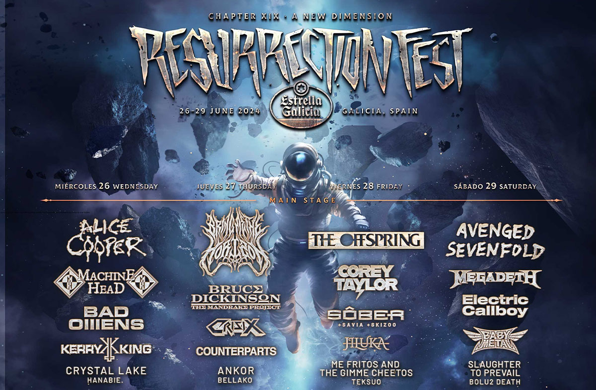 Resurrection Fest Estrella Galicia 2024 cartel por días - Rock and Blog